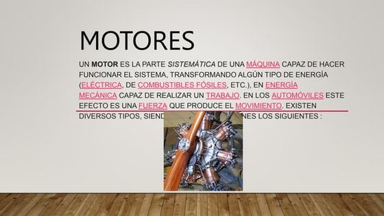 ¿Qué es un motor? | PPT