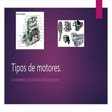 Tipos de motores | PPTX