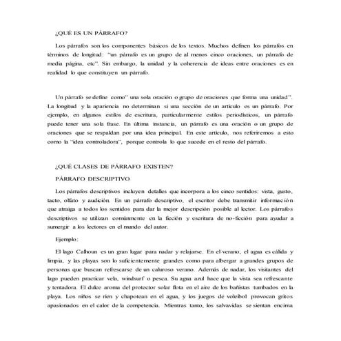 Tipos de parrafos | DOCX