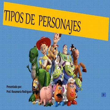 Tipos de personajes | PPTX