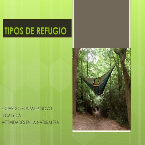 Tipos de refugio de acampada | PPTX