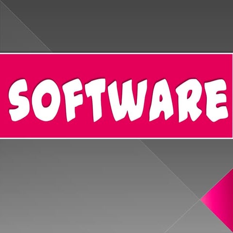 Tipos de software | PPTX | Computing | Technology & Computing
