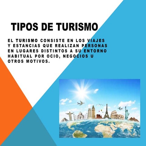 Tipos De Turismo Pptx
