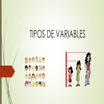 Tipos de variables | PPTX