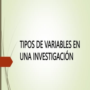 Infografía Variables de la Investigación | PPTX
