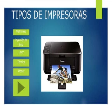 Tipos impresoras | PPTX