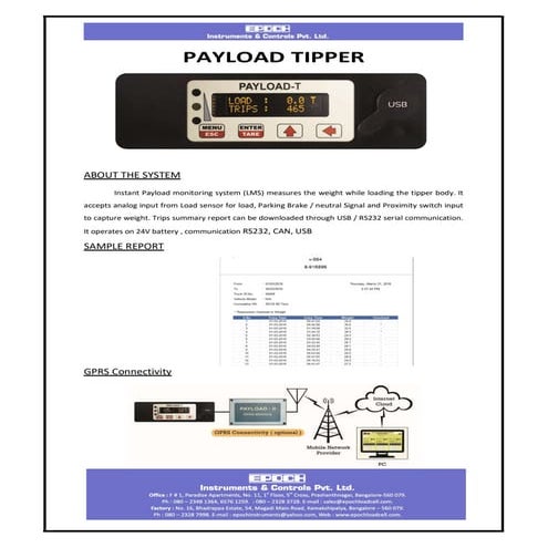 load indicators for tippers | PDF