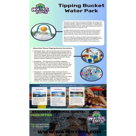 Empex Watertoys® Tipping Bucket Water Park | PDF