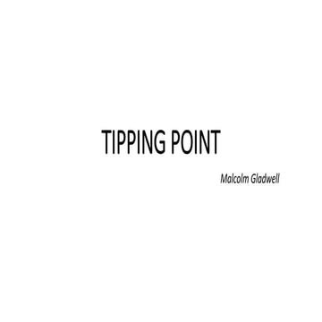THREE RULES OF THE TIPPING POINT | PPT