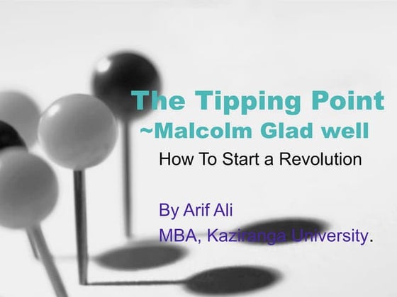 The tipping point[1] | PPTX | Books and Literature