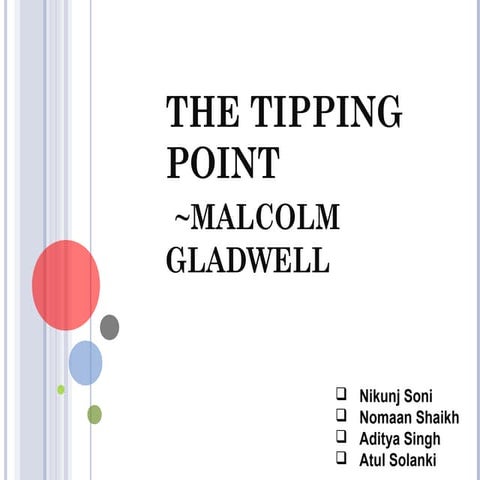 Tipping point presentation | PPT