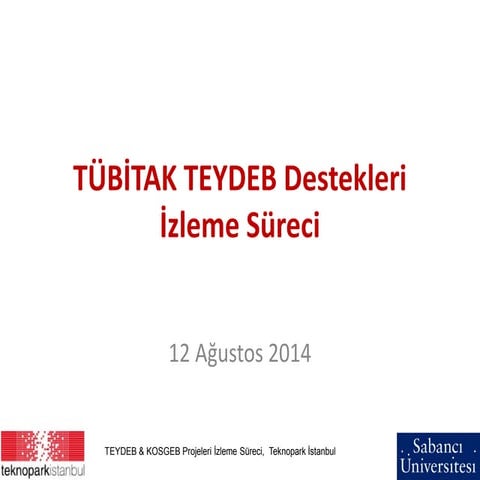 Teydeb Destekleri İzleme | PPT