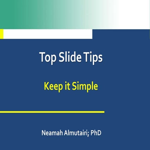 Top Slide Tips | PPSX