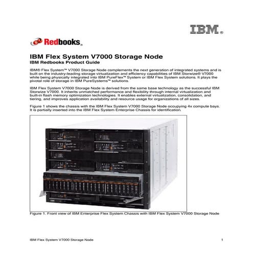IBM Flex System V7000 Storage Node | PDF | Data Storage and Warehousing | Computing