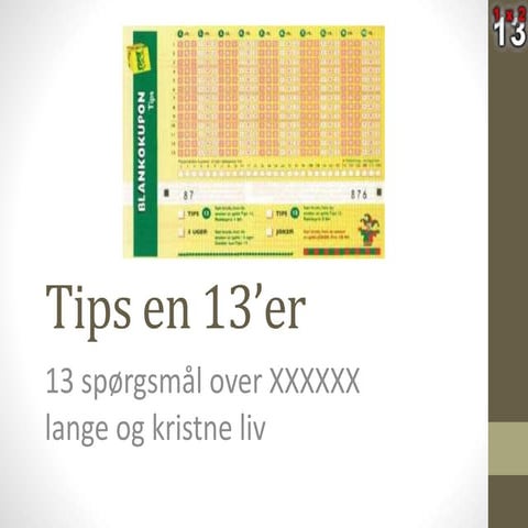 Tips 13 skabelon til konfirmation | PPTX