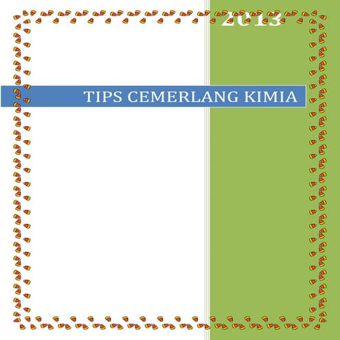 Tips cemerlang kimia latest | PDF