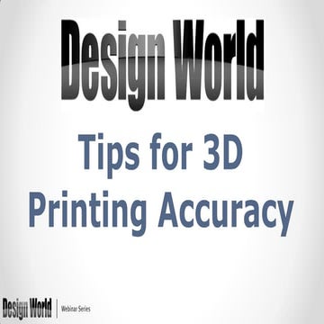 Tips for 3D Printing Accuracy | PDF