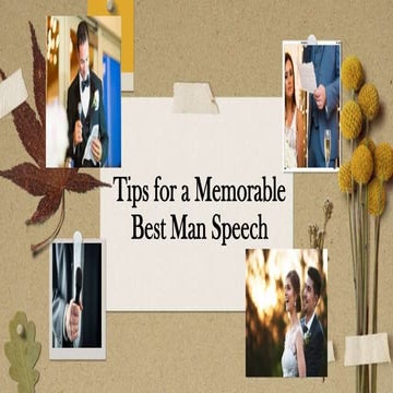 Tips for a Memorable Best Man Speech | PPTX