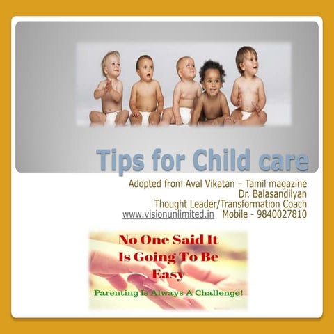 Tips for child care | PPT