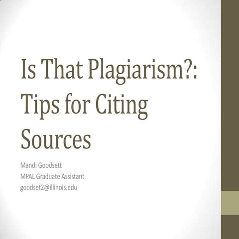 Tips for Citing Sources | PPT