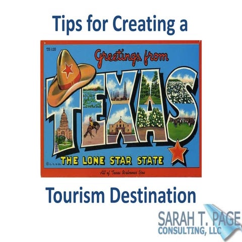 Tips for Creating a Tourism Destination | PPT