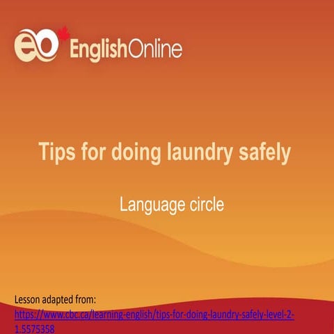 Tips for doing laundry safely | PPTX
