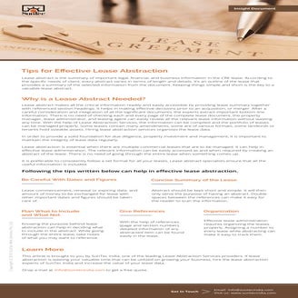 Tips for Effective Lease Abstraction | PDF