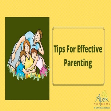 Tips for effective parenting | PDF