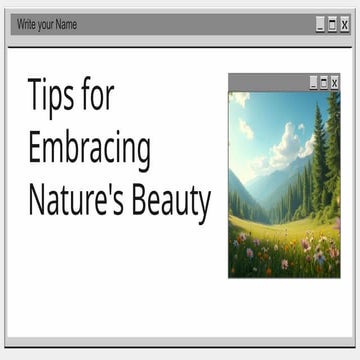 Tips for Embracing Nature's a Beauty.pptx