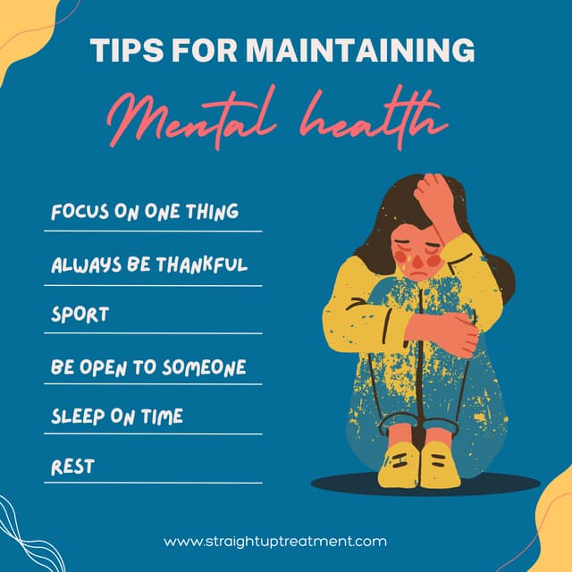 Tips for maintaining mental health- Straight Up Treatment | PDF