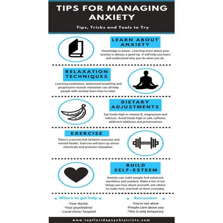 Tips For Managing Anxiety | PDF