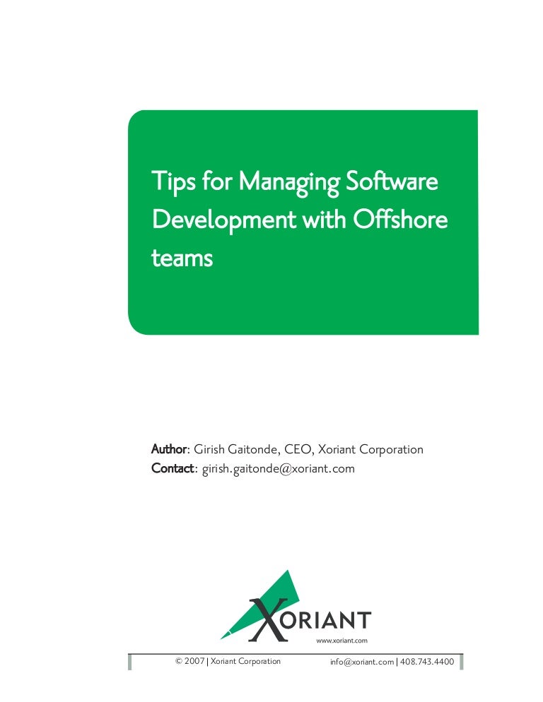 Tips For Managing Software Development