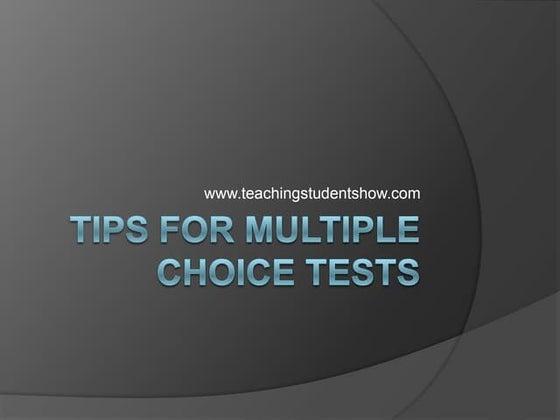 Test Format | PPT