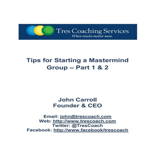 Mastermind Group | ODP