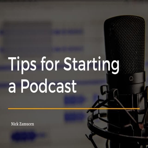 Tips for Starting a Podcast | PDF