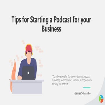 Alex Coleman Kime Breaks Down Podcasting 5 Tips to Launch Your Show.pptx