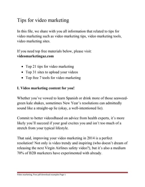 Refresh your video strategy | PDF
