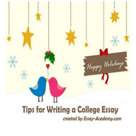 Tips For Writing A College Essay | PDF