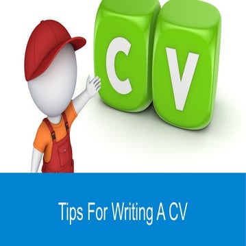 Tips For Writing A CV | PPT