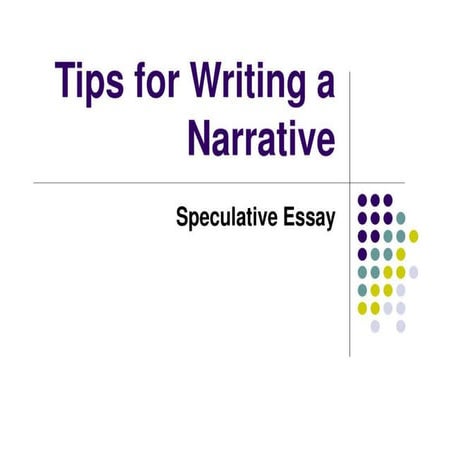 Tips For Writing A Narrative | PPT