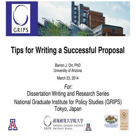 Tips For Writing A Successful Proposal | PDF