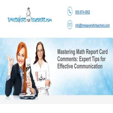 Tips for Writing Effective Math Report Card Comments.pptx