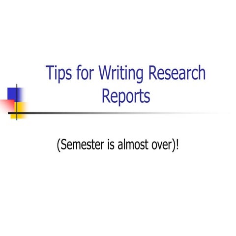Tips for Writing Research Reports.ppt