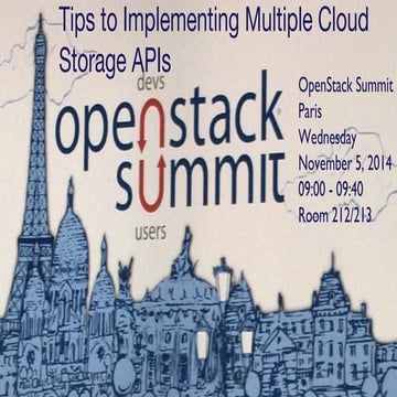 Tips To Implementing Multiple Cloud Storage APIs | PPT