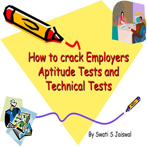 Tips on cracking aptitude tests | PPT
