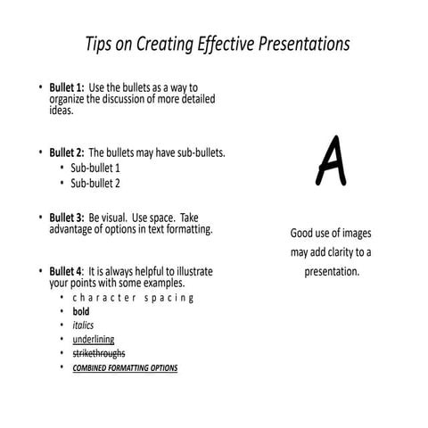 Tips on Creating a Presentation | PPT