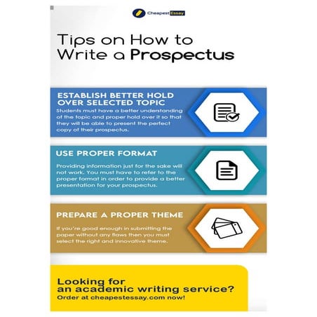 Tips on How to Write a Prospectus | PDF