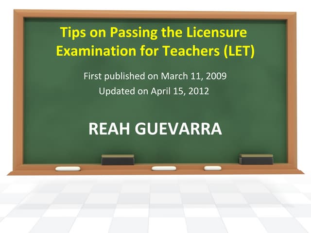 LET Practice test in Professional Education-principles and strategies ...