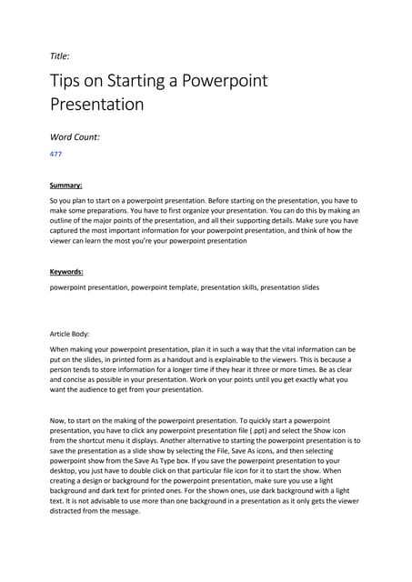 How one can use visual aids to present effectively | PPT