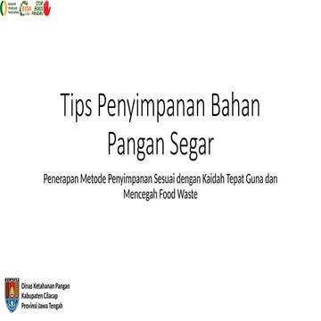 Tips Penyimpanan Bahan Pangan Segar.pptx